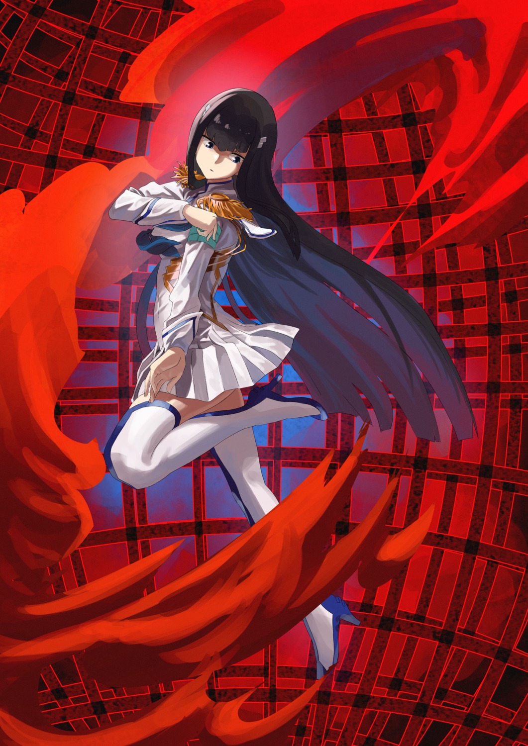 zyaki kill la kill junketsu kiryuuin satsuki heels thighhighs uniform | #989800 | yande.re
